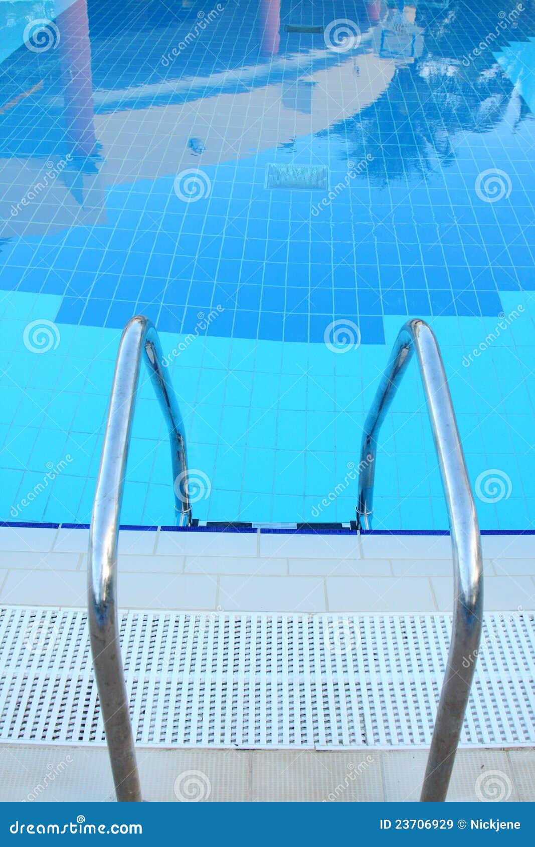 Pool ladder stock image. Image of cool, steel, climate - 23706929