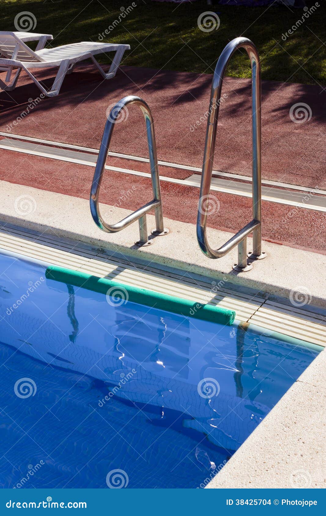 Pool ladder. stock photo. Image of fresh, stairs, steps - 38425704