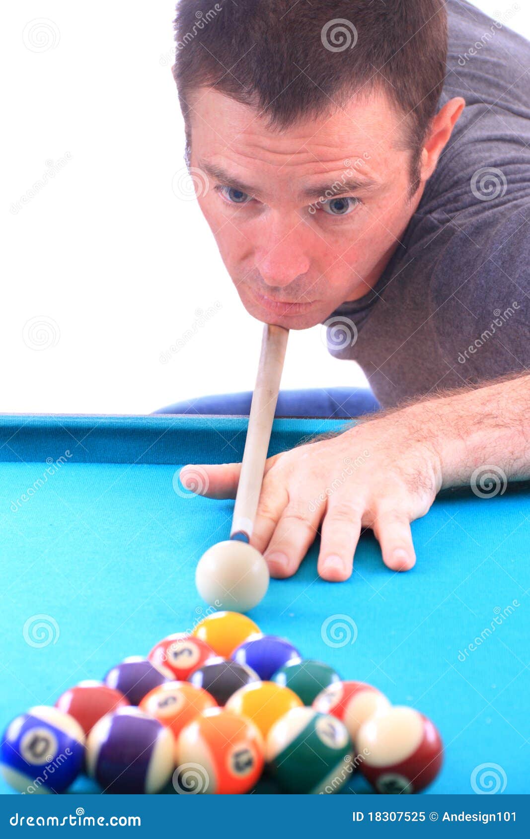 Pool man stock image. Image of billard, ball, physics - 18307525