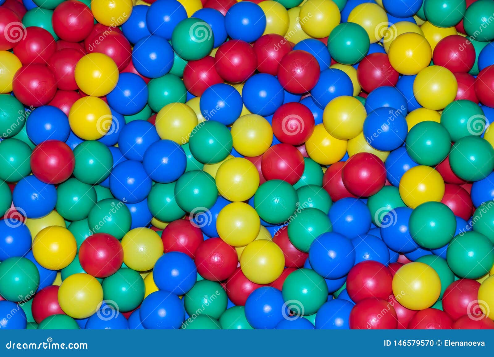 Pool with Many Colored Balls in the Kids Playing Room Stock Photo ...