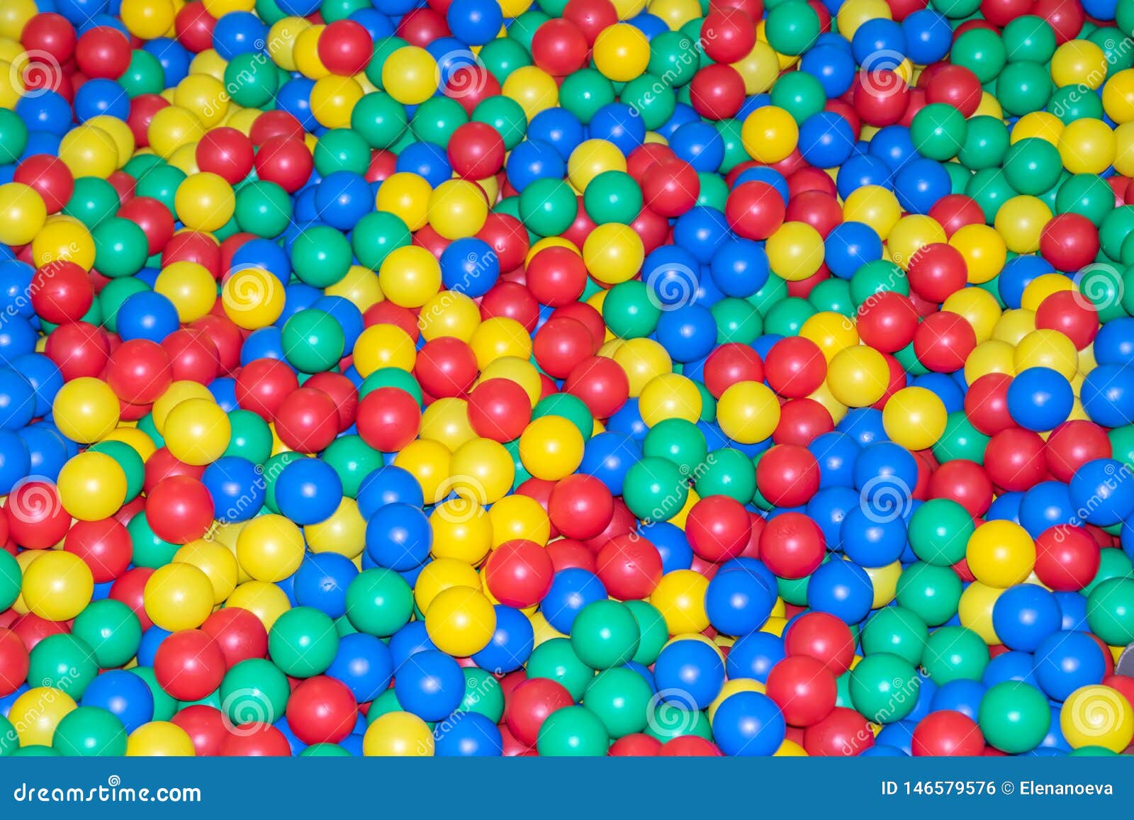 Pool with Many Colored Balls in the Kids Playing Room Stock Photo ...