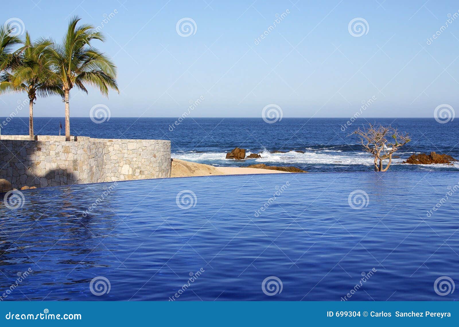 Pool in Mexico stock photo. Image of summer, north, infinity - 699304