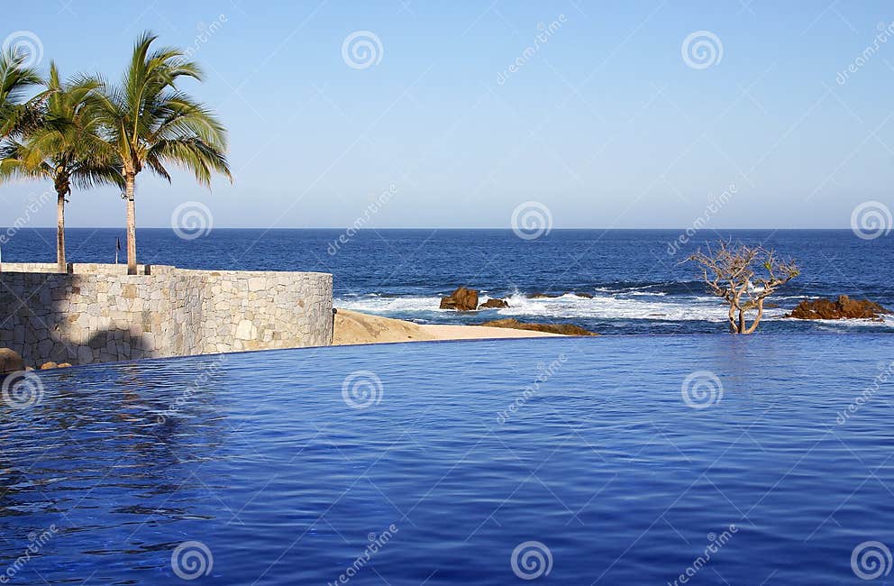 Pool in Mexico stock photo. Image of summer, north, infinity - 699304