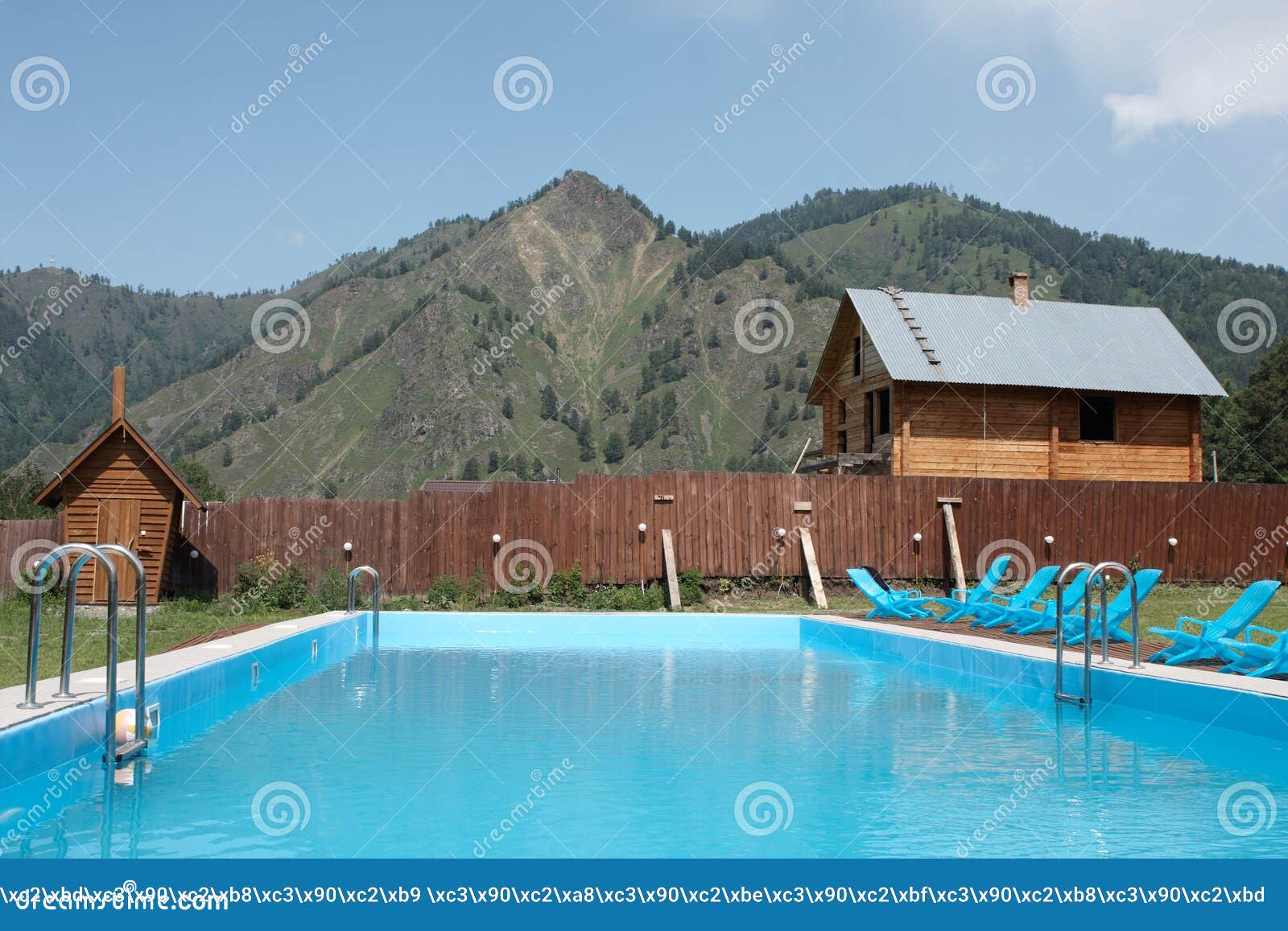 Pool in the Mountains stock photo. Image of summer, landscape - 25850212