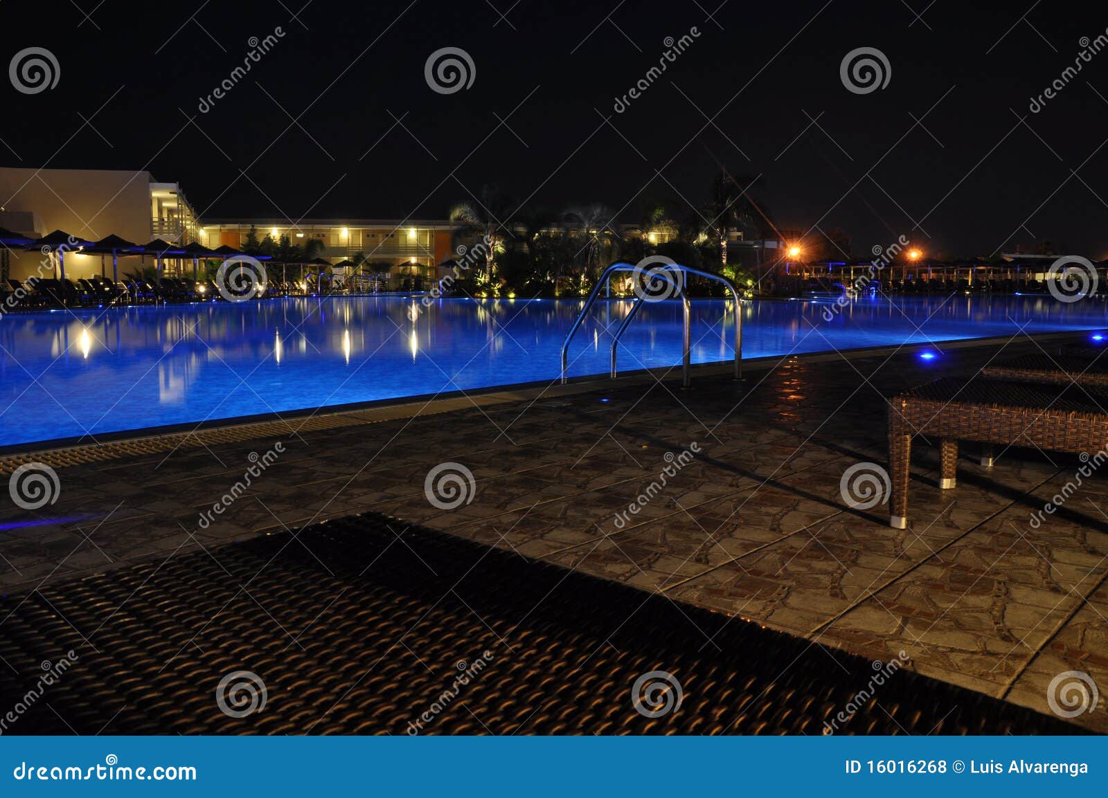 Pool at night stock photo. Image of hotel, resort, leisure - 16016268