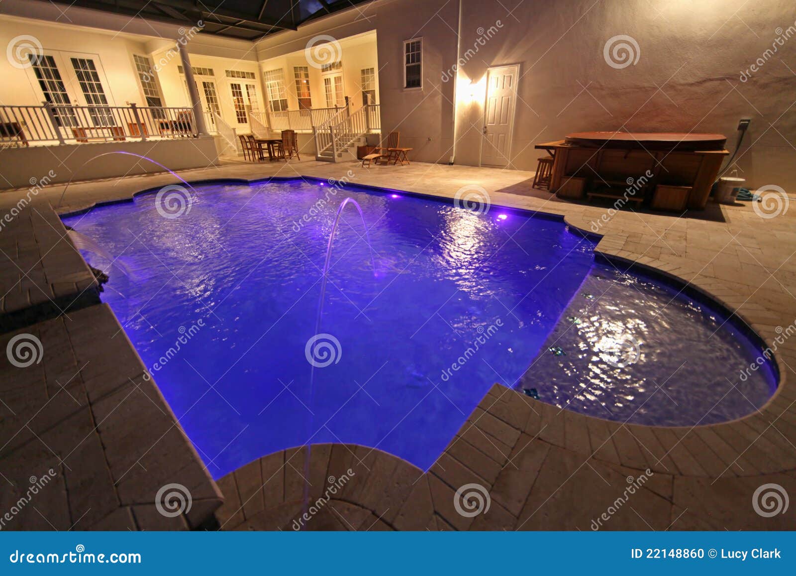 Pool at Night stock photo. Image of relaxation, sport - 22148860