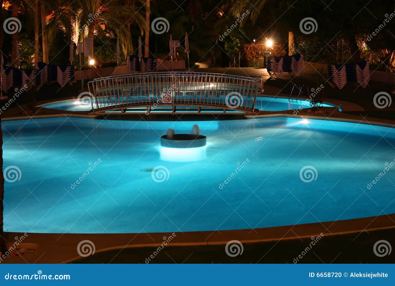 Pool at night stock photo. Image of pool, paradise, dark - 6658720