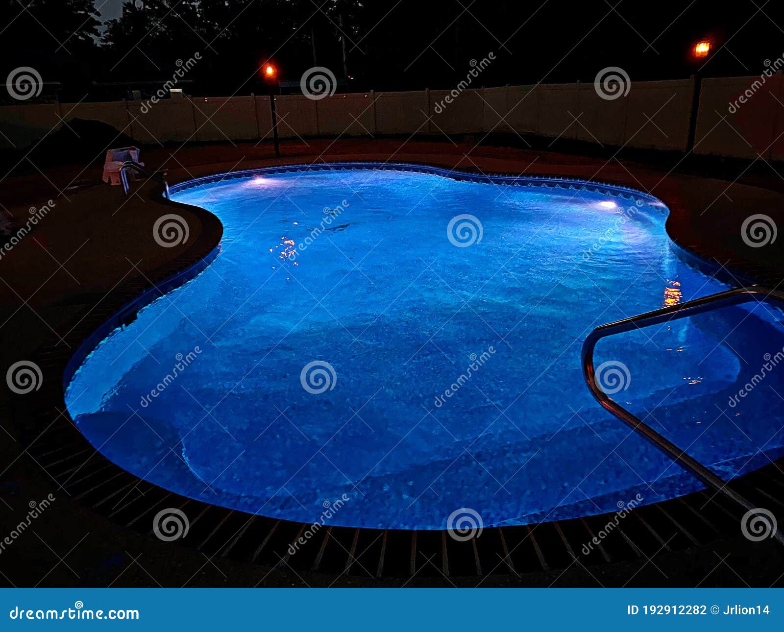 Pool at Night stock photo. Image of night, vacation - 192912282