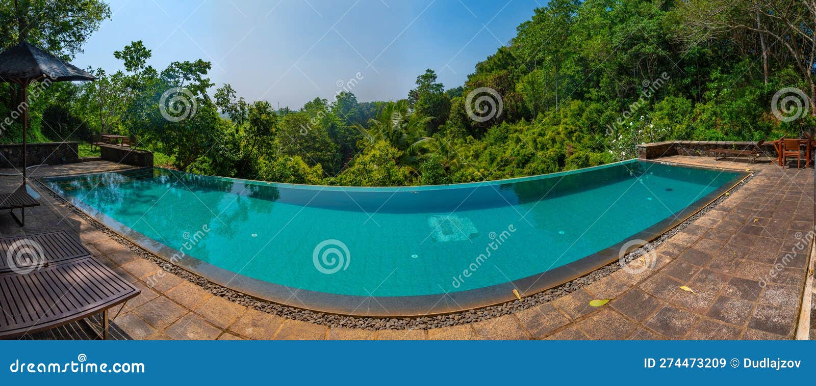 Pool Overlooking Cinnamon Fields at Mirissa Hills, Sri Lanka Stock ...