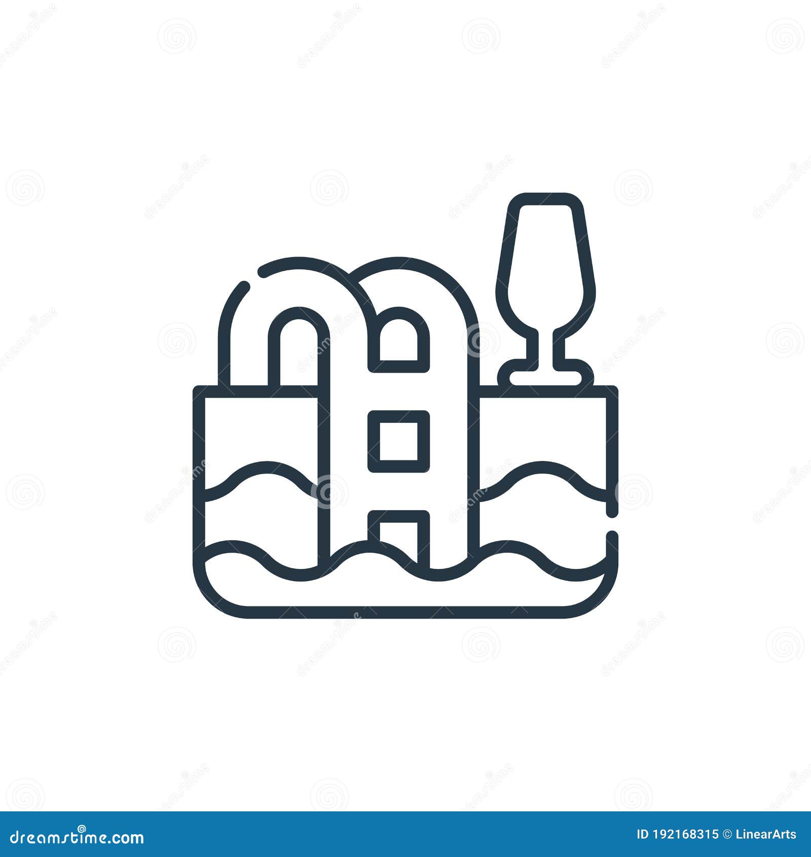 Pool Party Icon Vector from Party and Celebration Concept. Thin Line ...