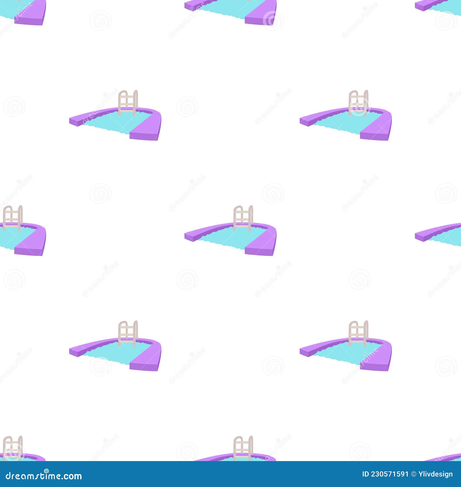 Pool Pattern Seamless Vector Stock Vector - Illustration of swim ...