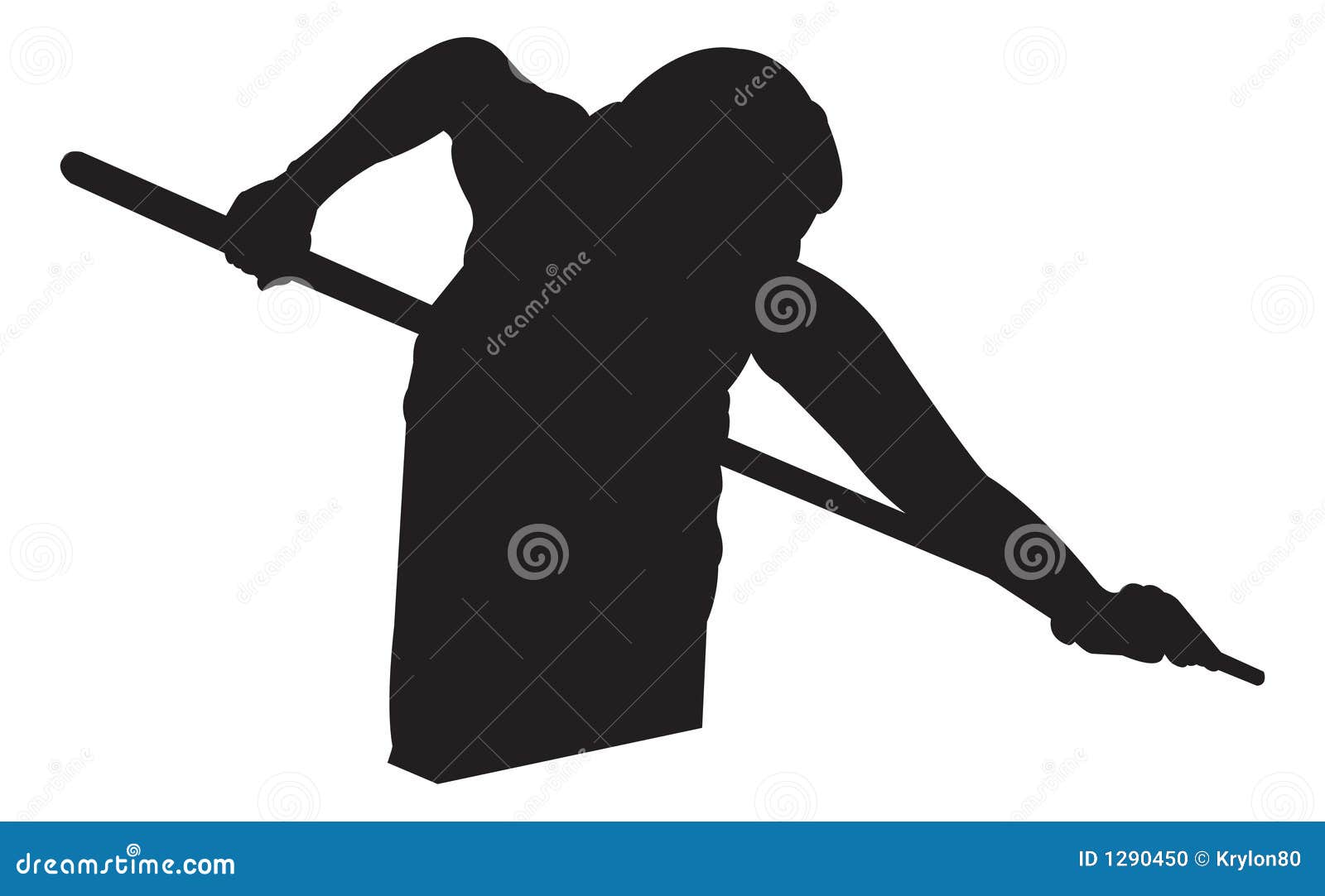 Pool Player stock vector. Illustration of leisure, pool - 1290450