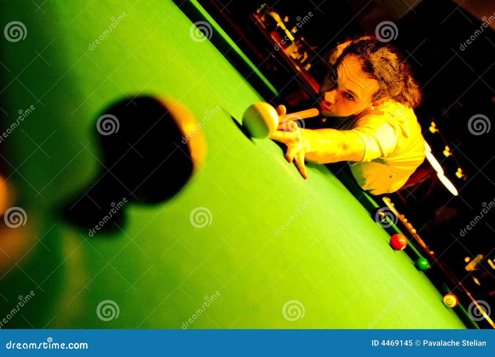 Pool player stock image. Image of billiards, player, concentrated - 4469145