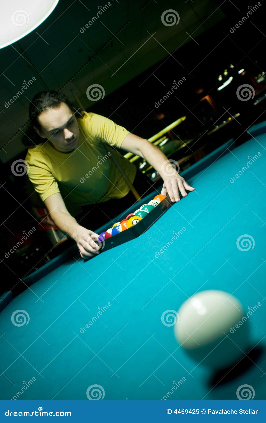 Pool player stock image. Image of indoor, clothe, prepared - 4469425