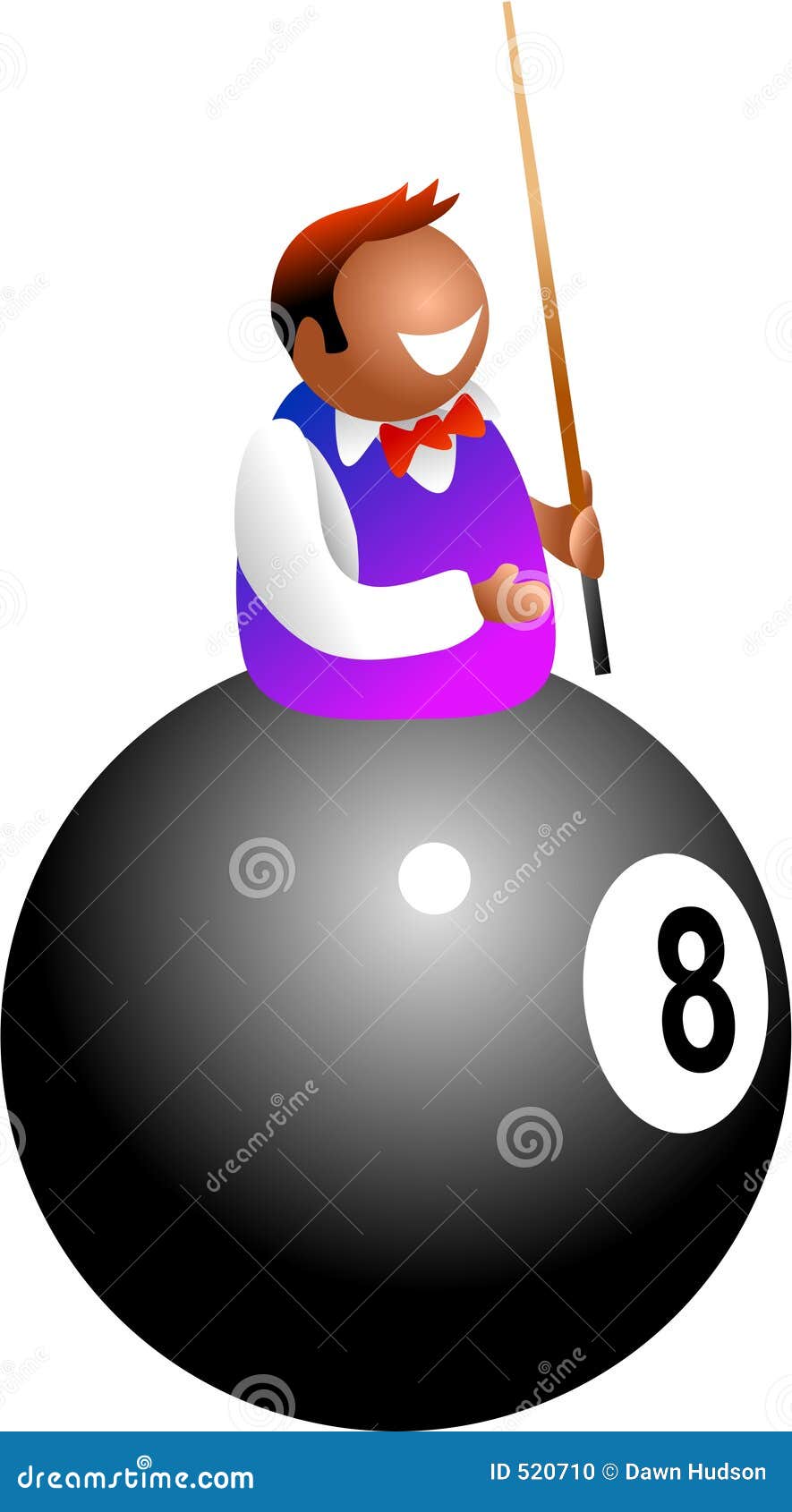 Pool player stock illustration. Illustration of clipart - 520710