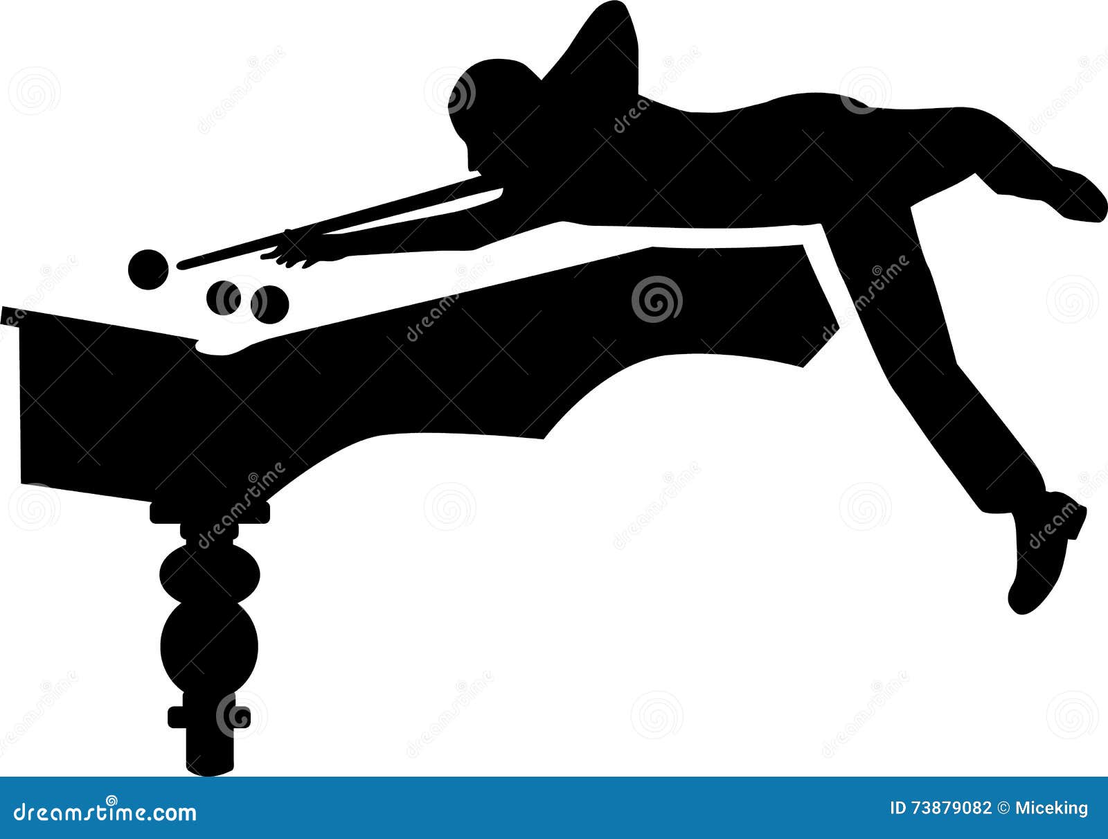 Pool Player Table Billiards Vector Illustration | CartoonDealer.com ... Pool Player Table Billiards Vector Illustration | CartoonDealer.com ...