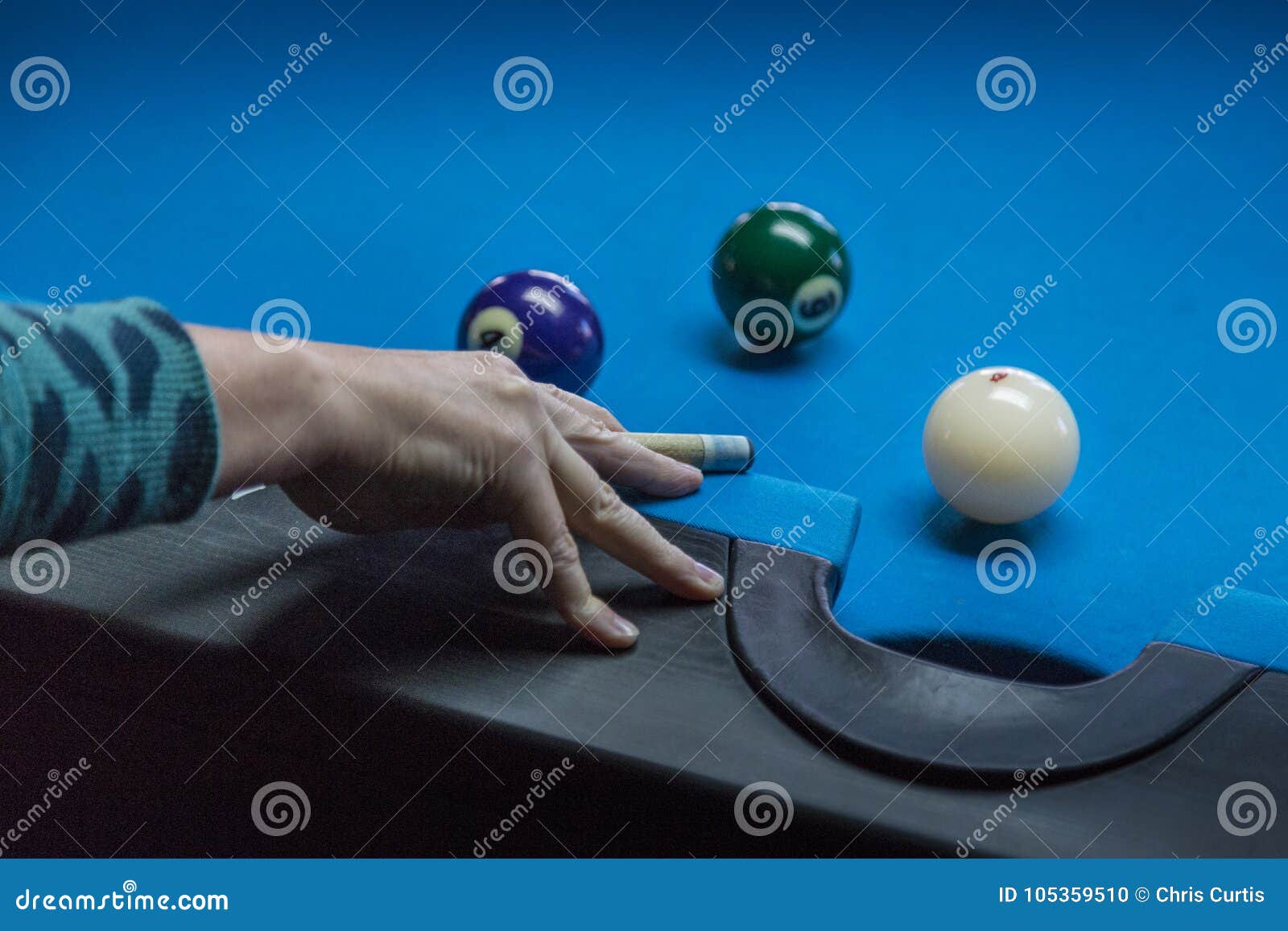Pool Player Taking a Perfect Shot Stock Photo - Image of ball, table ...