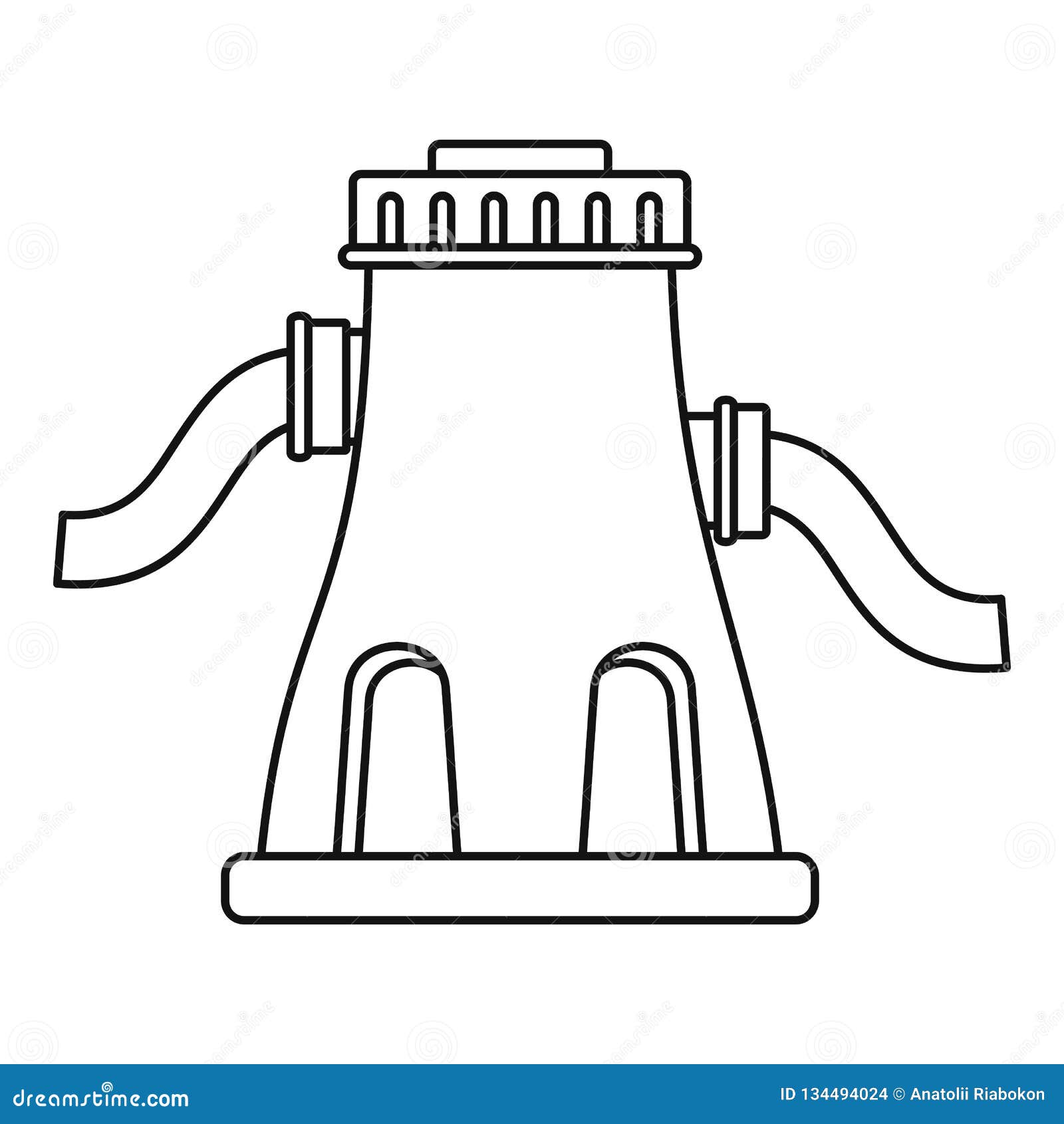 Pool Pump Icon, Outline Style Stock Vector - Illustration of machinery ...