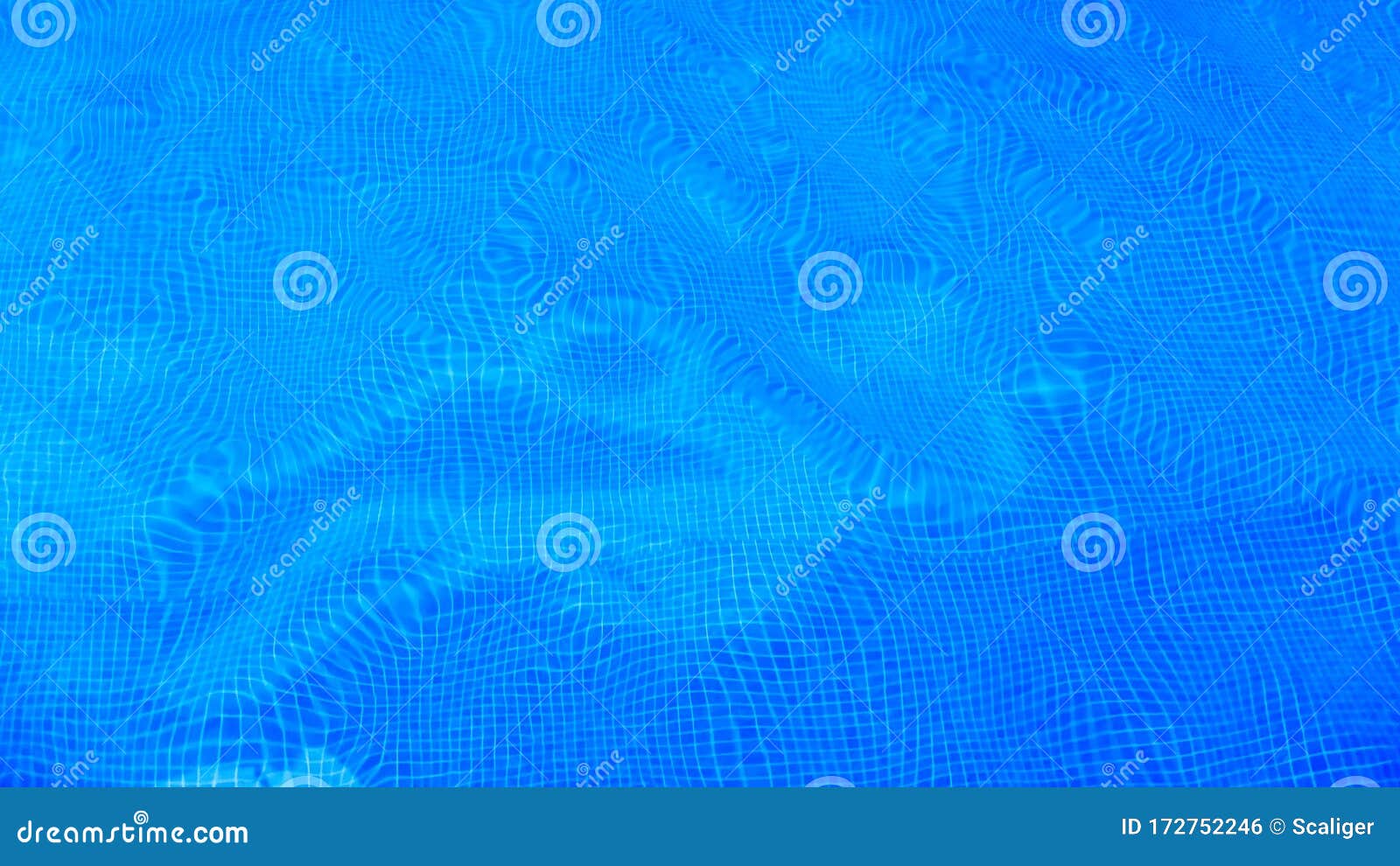Pool With Pure Blue Water Background. Top View Of Swimming Pool And ...