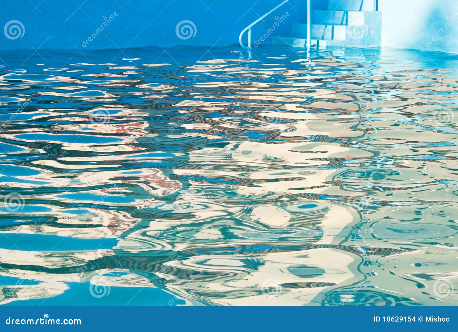 Pool reflection stock photo. Image of bright, blue, summer - 10629154