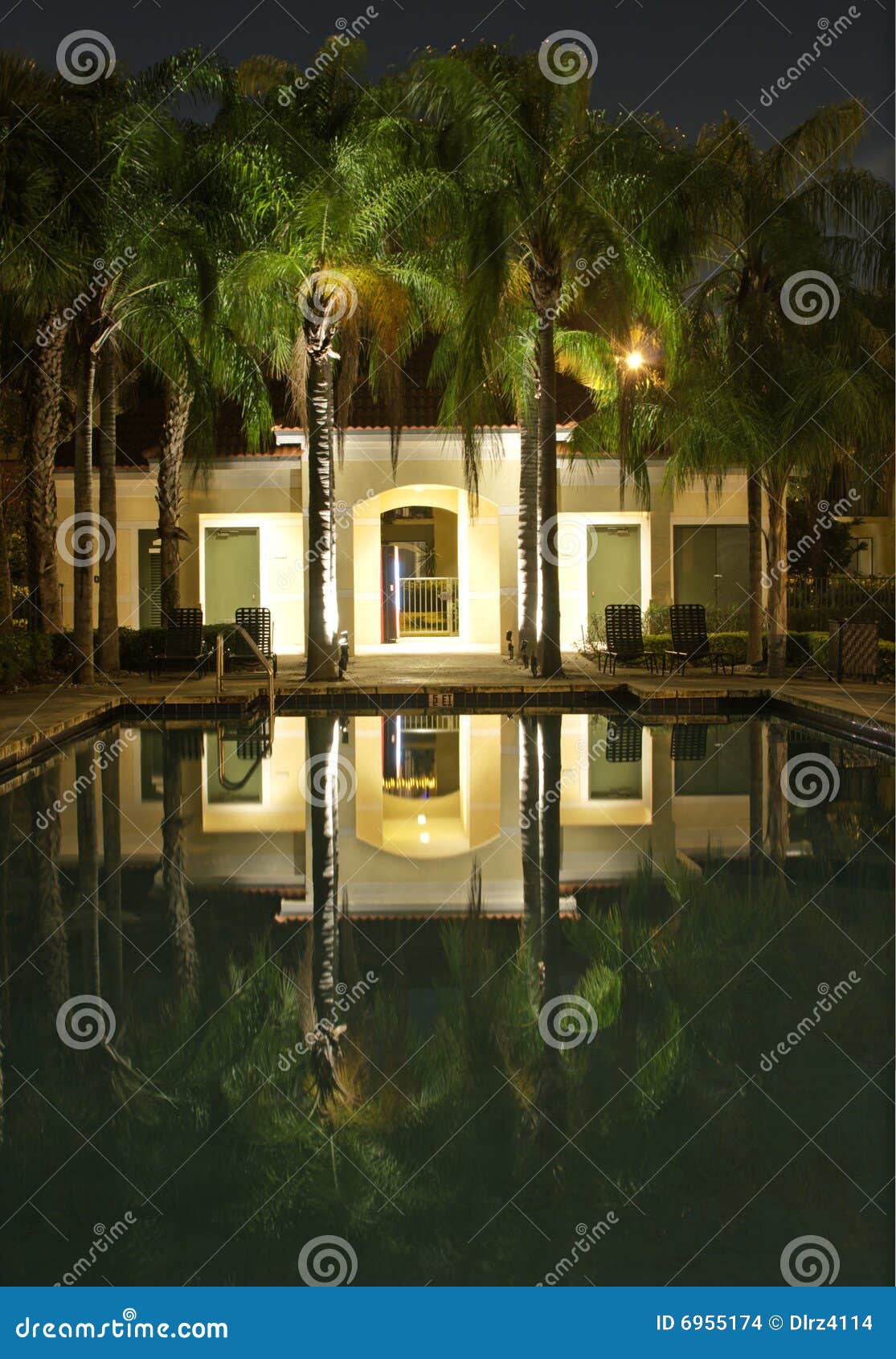 Pool Reflection stock photo. Image of house, reflection - 6955174