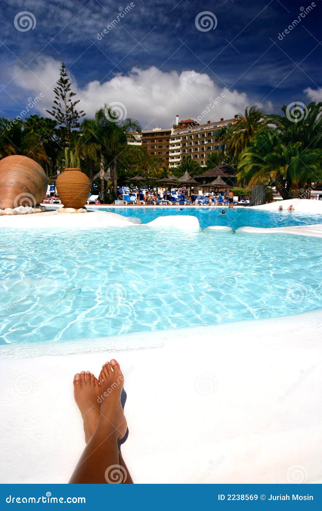 Pool relaxation stock image. Image of exotic, crete, rest - 2238569