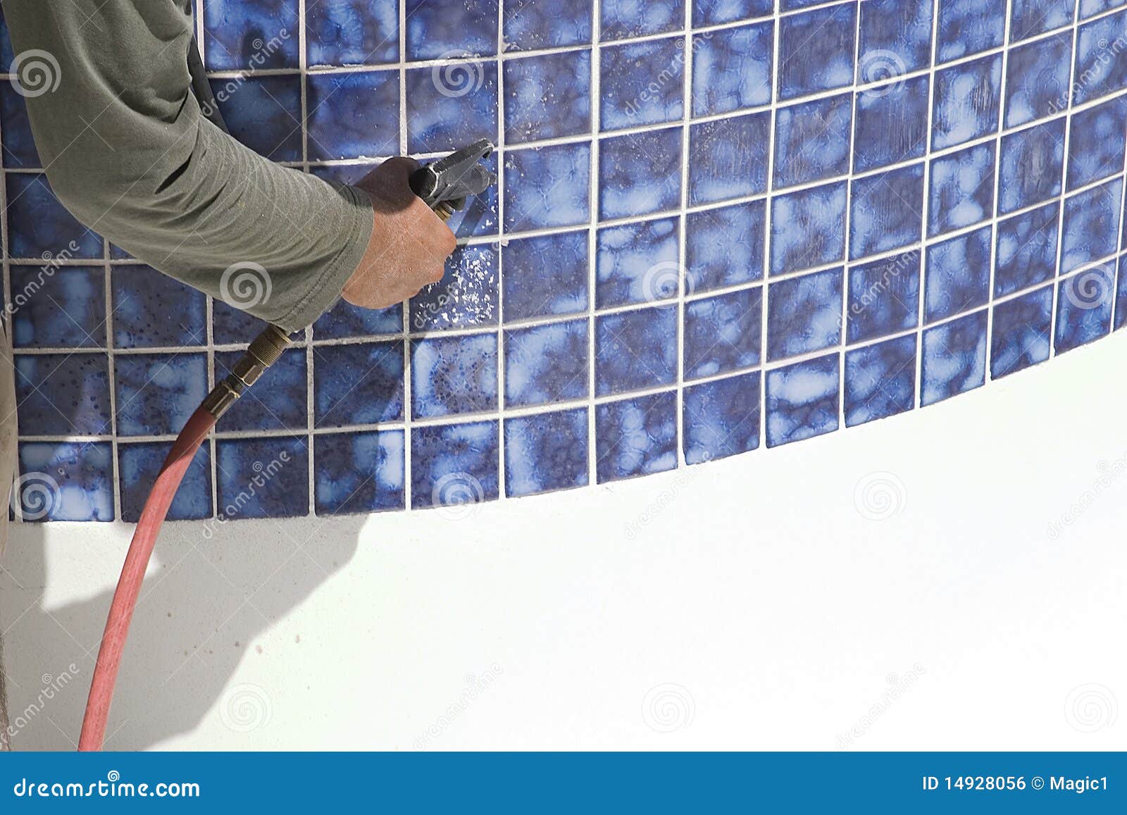 Pool repair stock photo. Image of ceramic, pool, tiles - 14928056