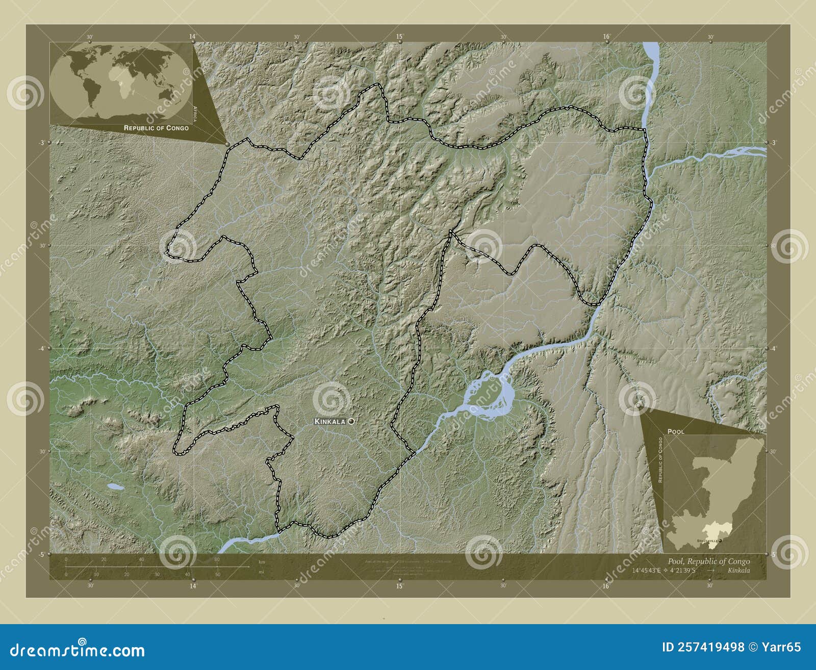 Pool, Republic of Congo. Wiki. Labelled Points of Cities Stock Photo ...