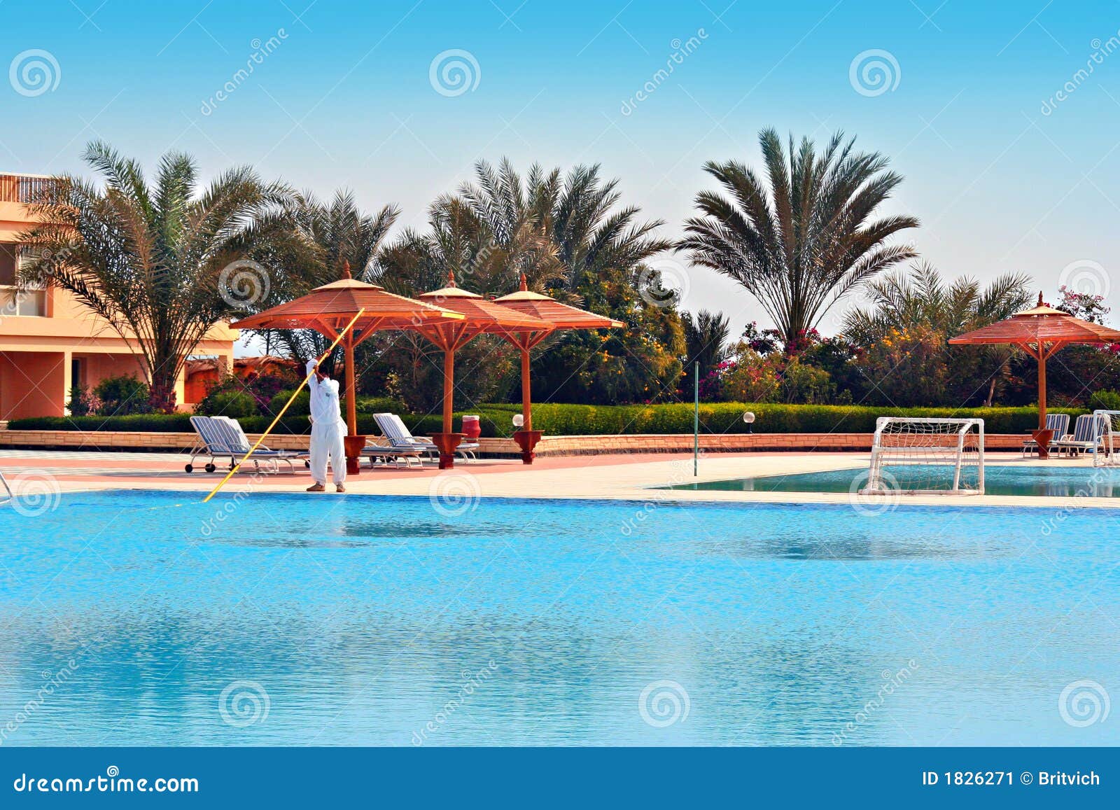 Pool Rest Area stock image. Image of repose, relaxation - 1826271