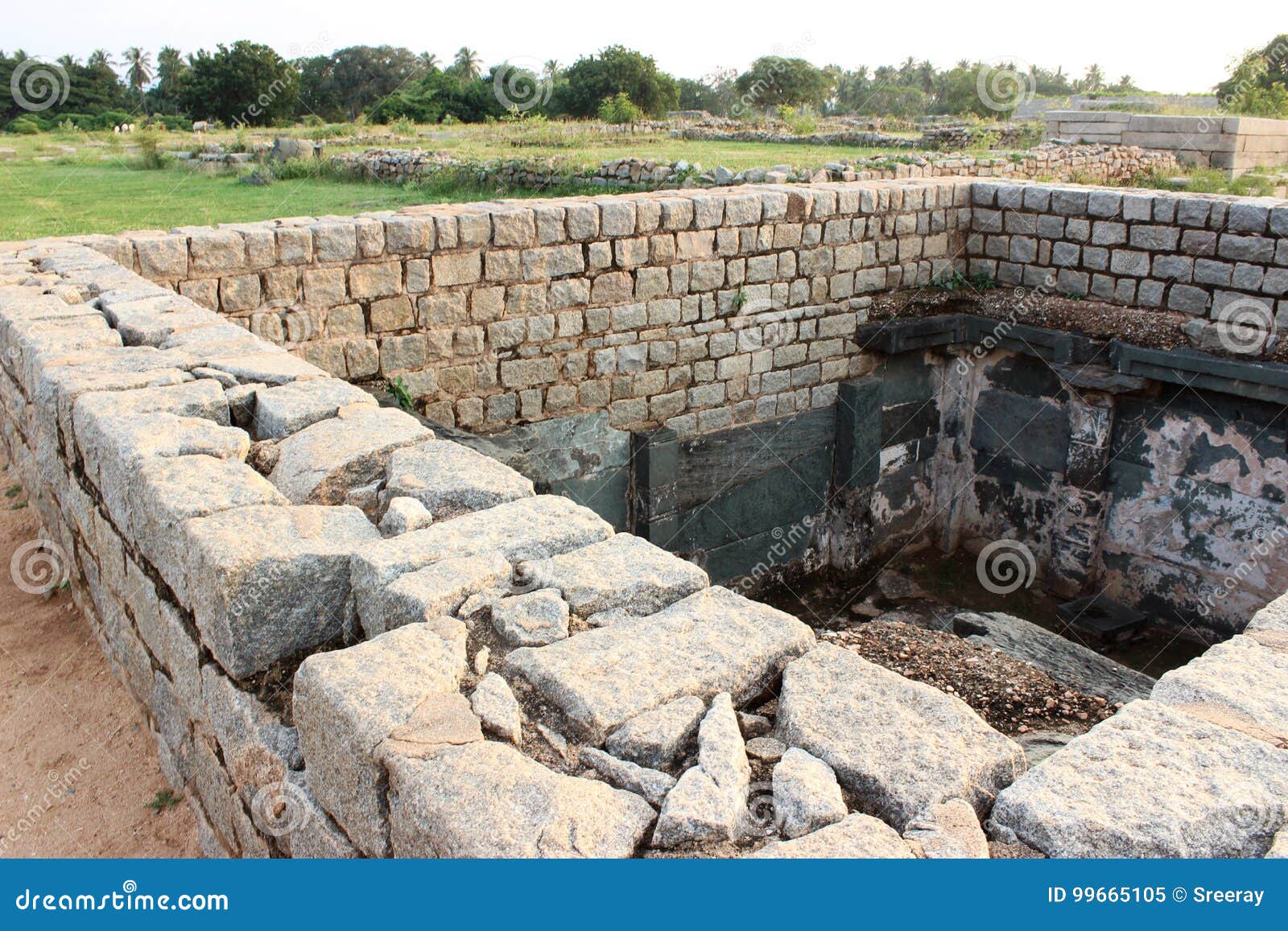 Ancient pool stock image. Image of located, ancient, bruhadiswaratemple ...