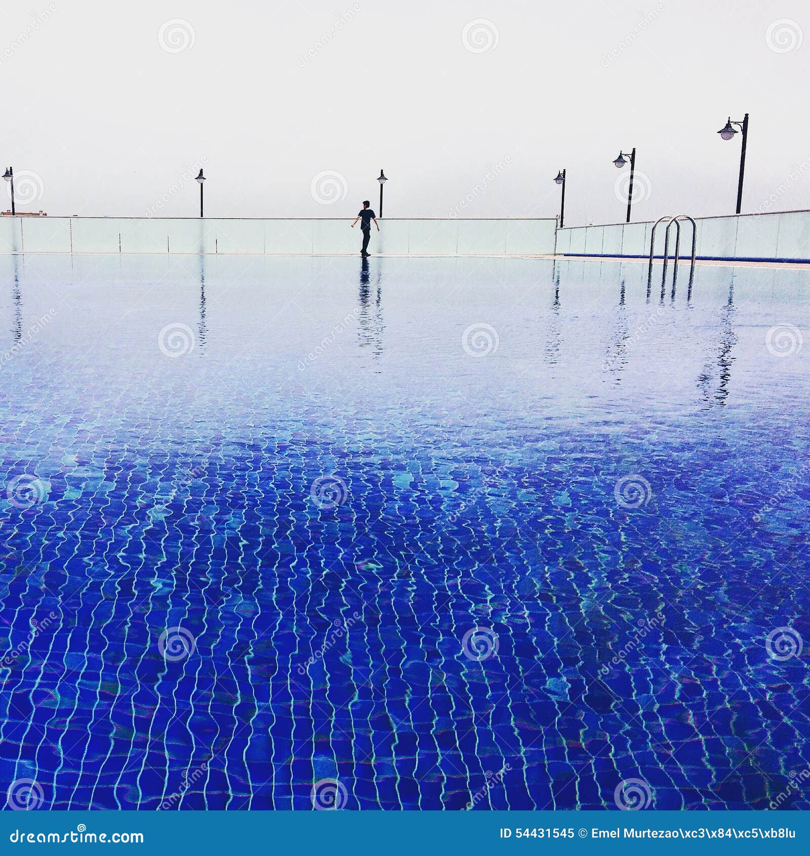 Pool stock image. Image of summer, reflection, swimming - 54431545