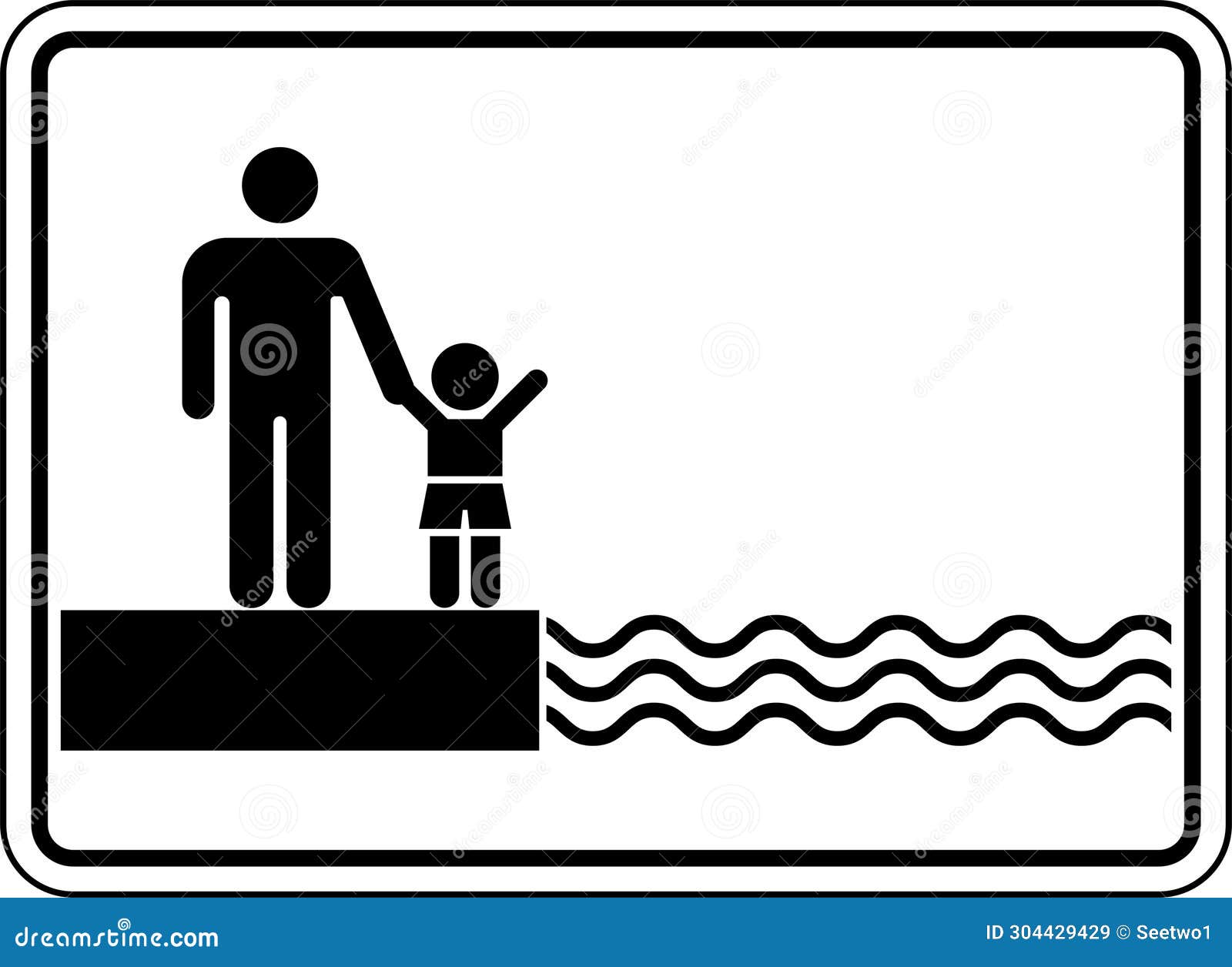 Pool Safety Sign Attention, Watch Your Children Stock Vector ... Pool Safety Sign Attention, Watch Your Children Stock Vector ...