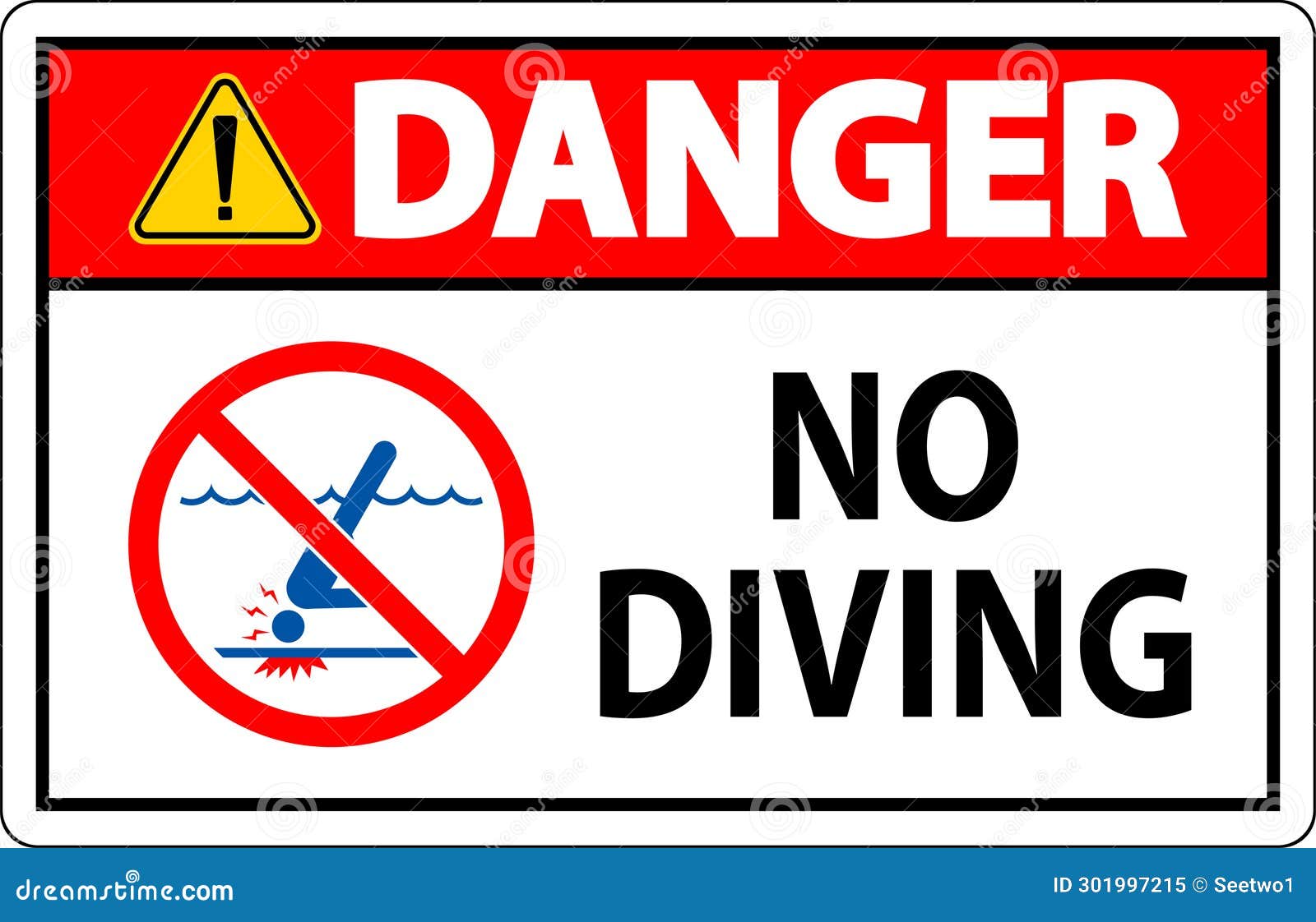 Pool Safety Sign Attention, Children Must Be Supervised Vector ...