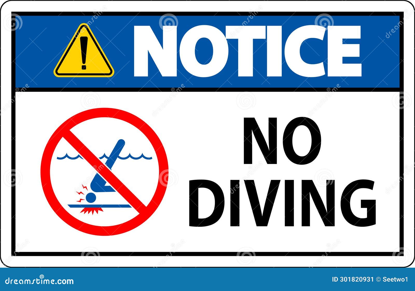 Pool Safety Sign Attention, Children Must Be Supervised Vector ...