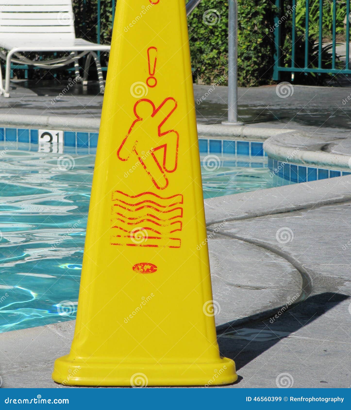 Pool Safety Sign stock image. Image of pool, yellow, background - 46560399