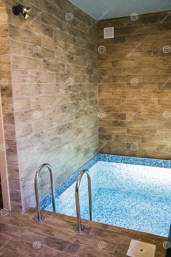 Pool in Sauna stock photo. Image of orange, lifestyle - 46243056