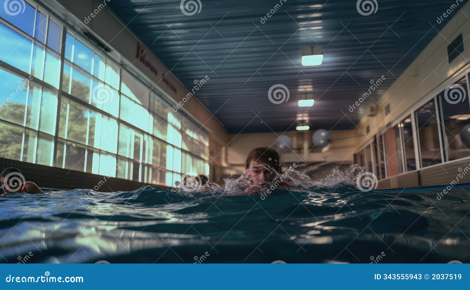 Pool school water stock illustration. Illustration of competition ...