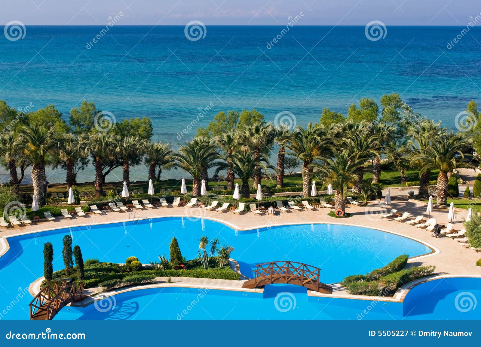 Pool at the sea stock image. Image of poolside, vacations - 5505227