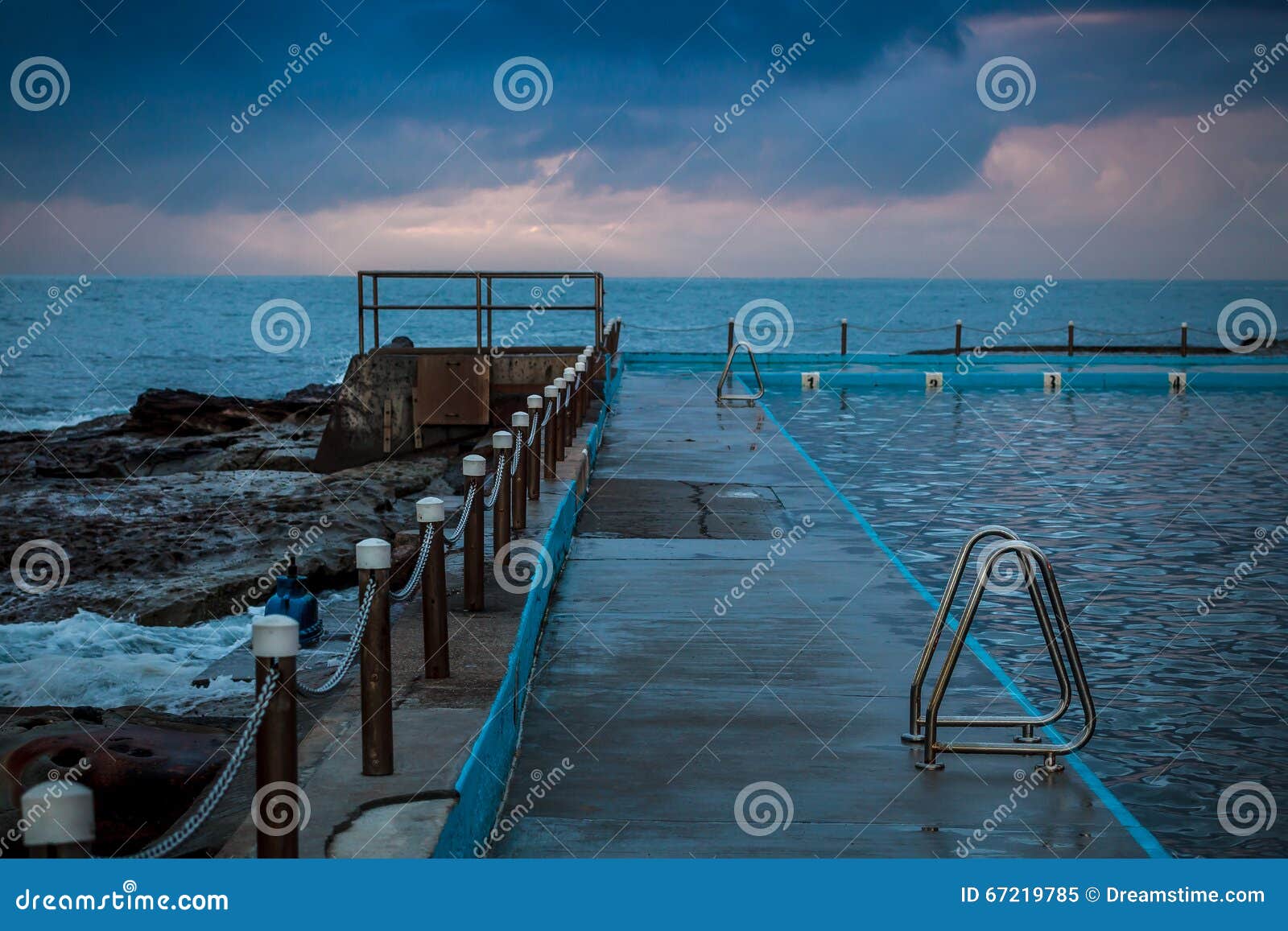 Pool by the sea stock image. Image of coast, salt, side - 67219785