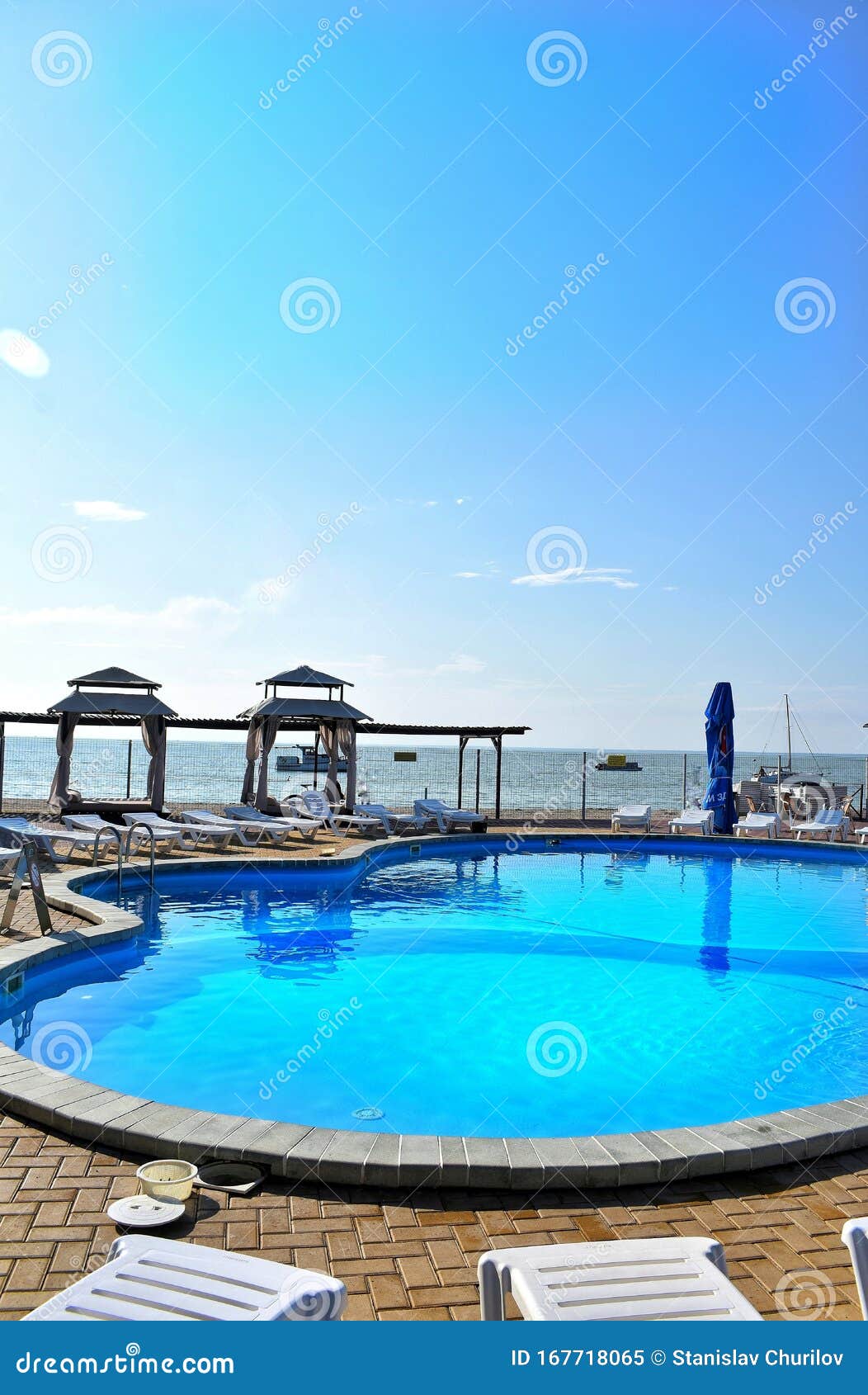 Pool Sea Seascape Sky Blye Water Stock Image - Image of seascape, pool ...