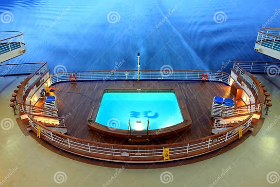 Pool on the ship stock image. Image of customer, comfort - 6150329