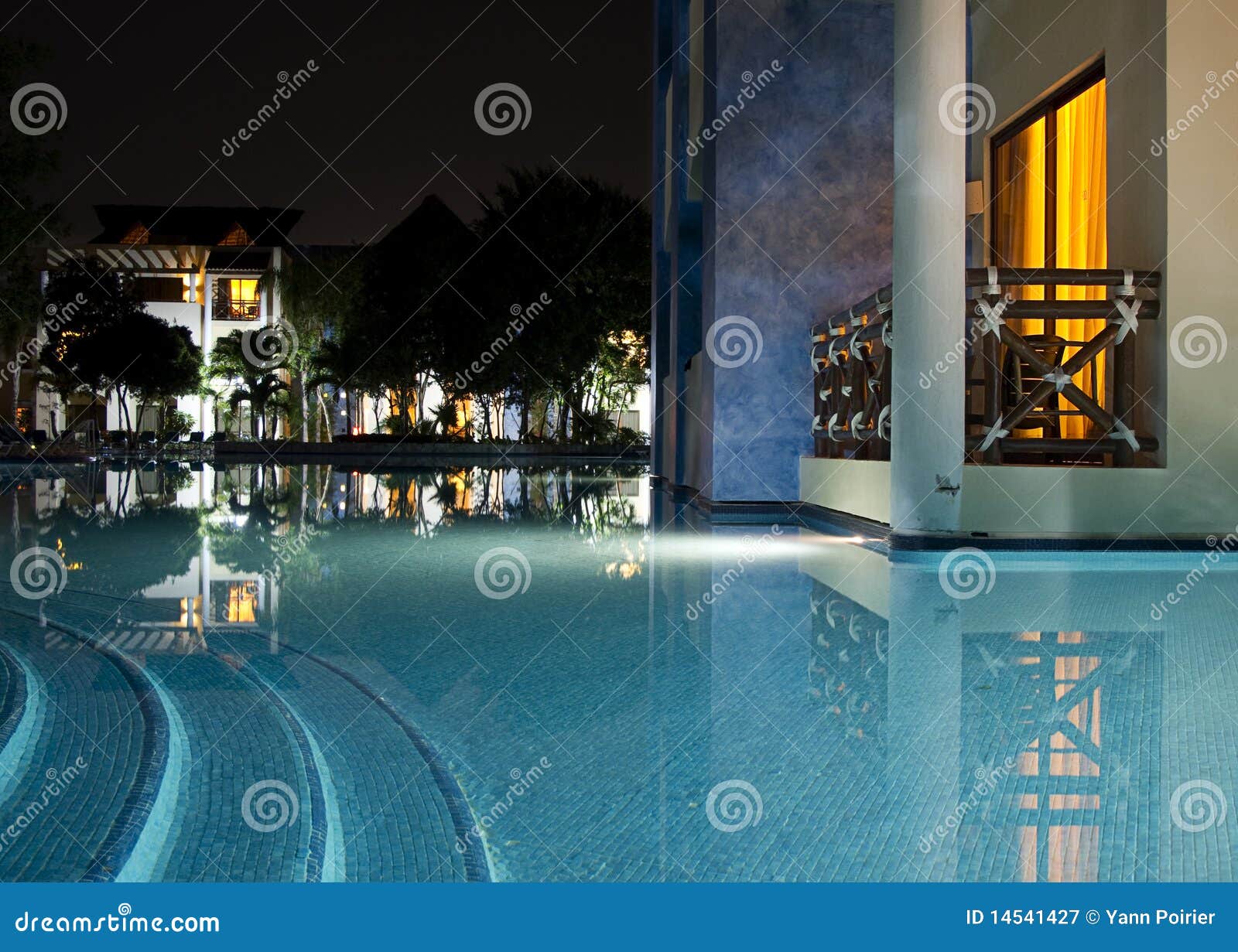 Pool Side Balcony Royalty Free Stock Photography - Image: 14541427