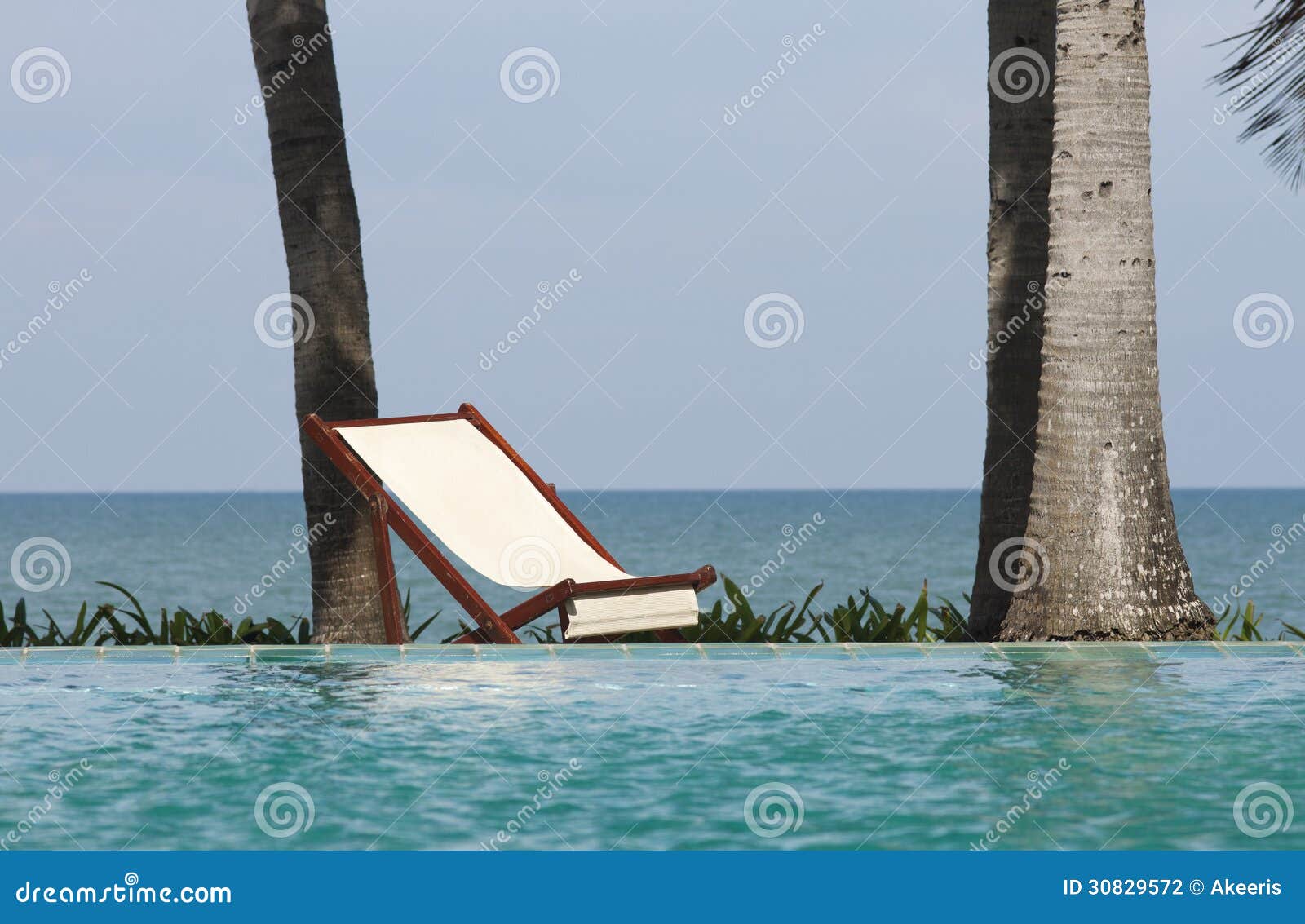 Pool side bed stock photo. Image of coast, blue, journey - 30829572