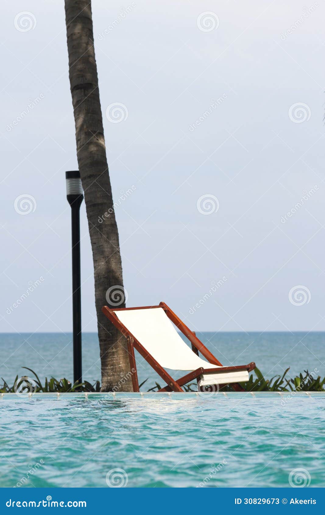 Pool side bed stock image. Image of green, nature, swim - 30829673
