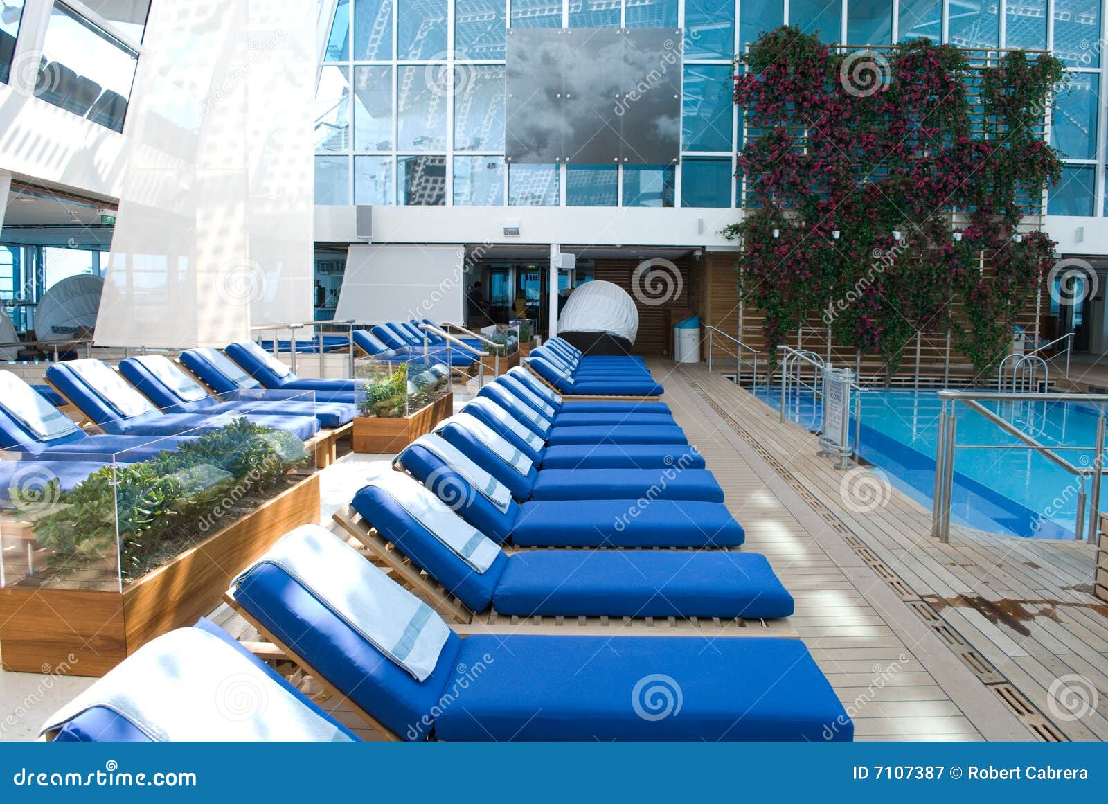 Pool Side Chaise Lounge Chairs Stock Image - Image of chaise, ship: 7107387