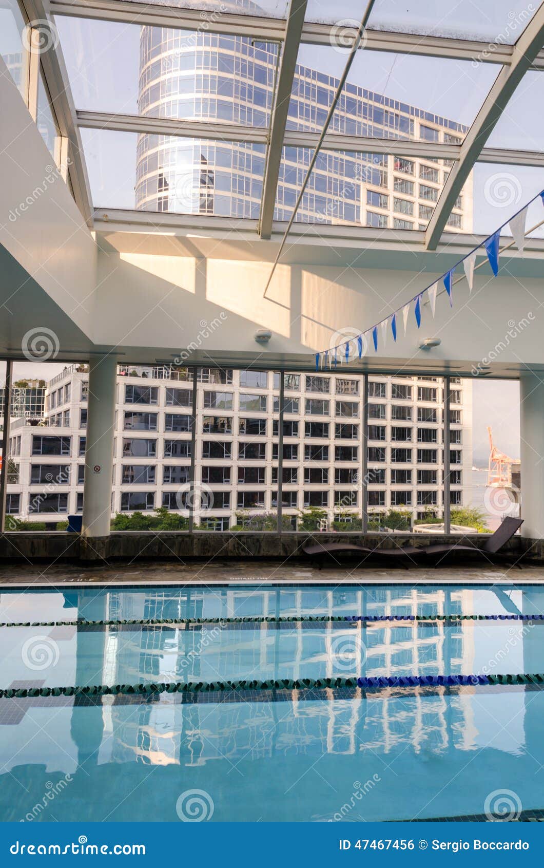 Pool in a skyscraper stock photo. Image of tourism, america - 47467456
