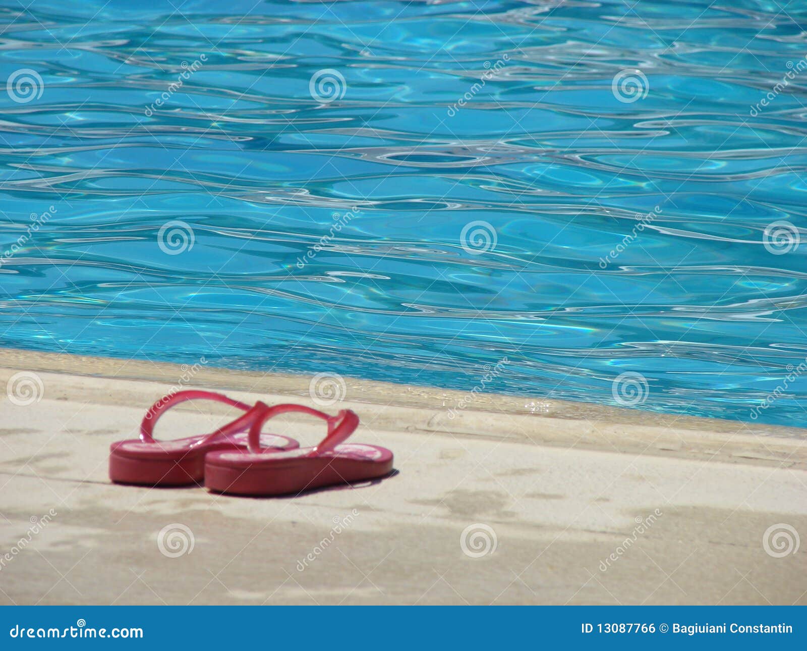 Pool slippers stock photo. Image of luxury, ripple, clean - 13087766