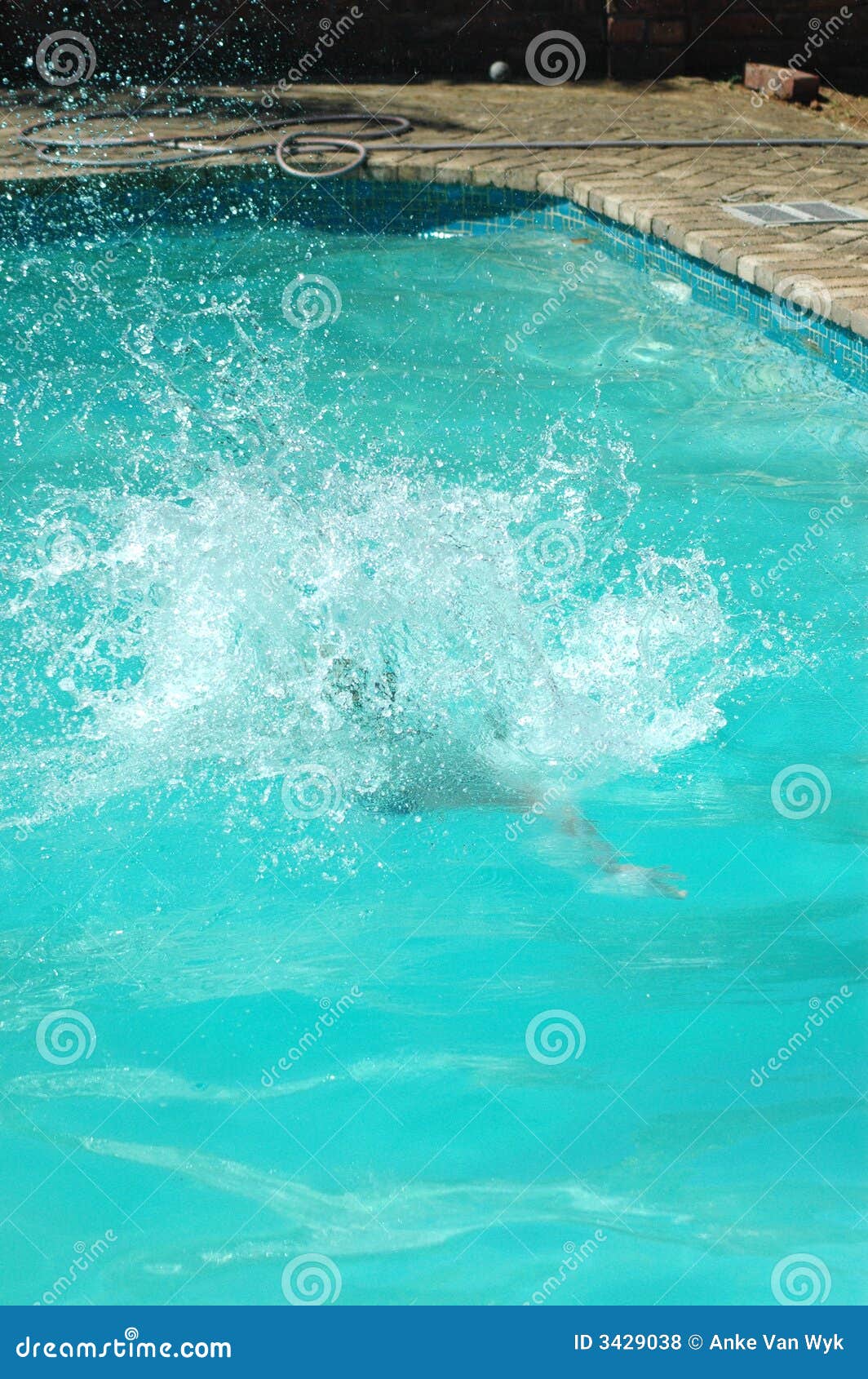 Pool splash stock photo. Image of people, poolwater, activity - 3429038