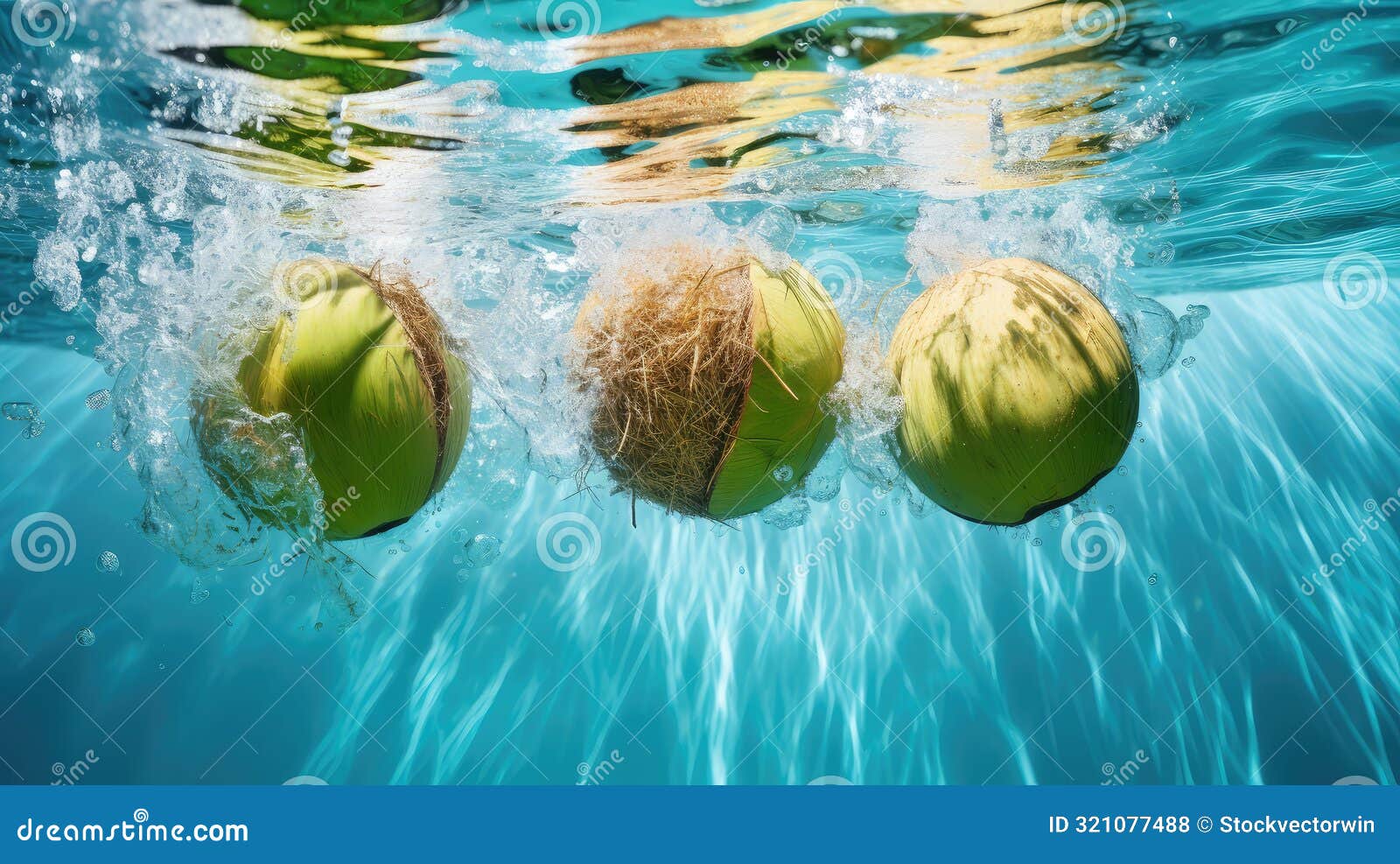 Pool Splash Coconut Background Stock Illustration - Illustration of ...