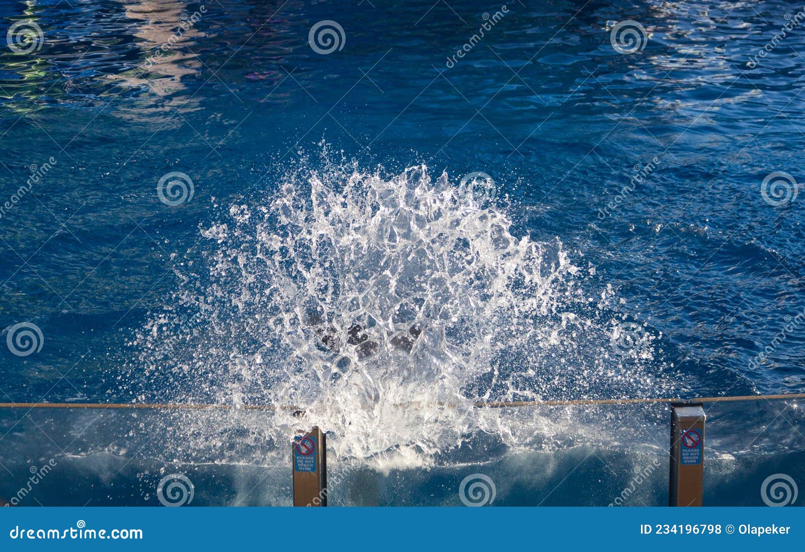 Splash Fountain in the Pool Editorial Stock Photo - Image of resort ...